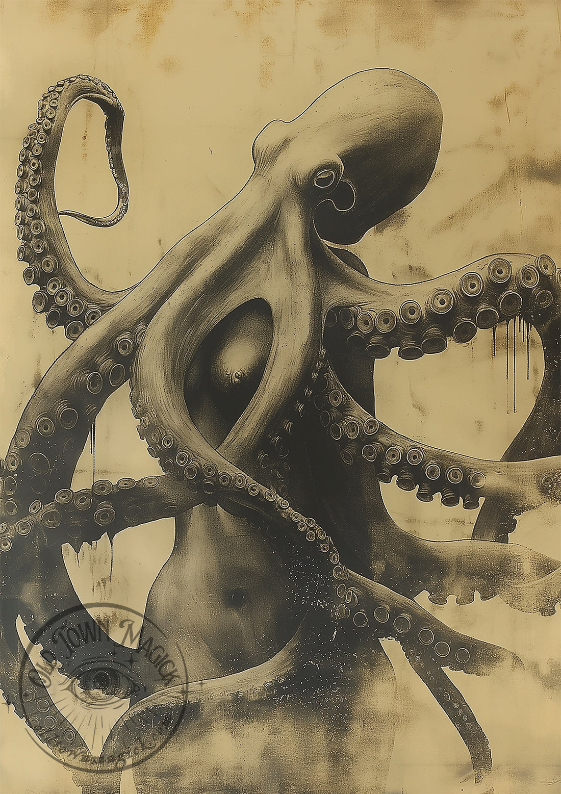 Anthropomorphic Merwoman 3 Wall Art Print – Old Town Magick