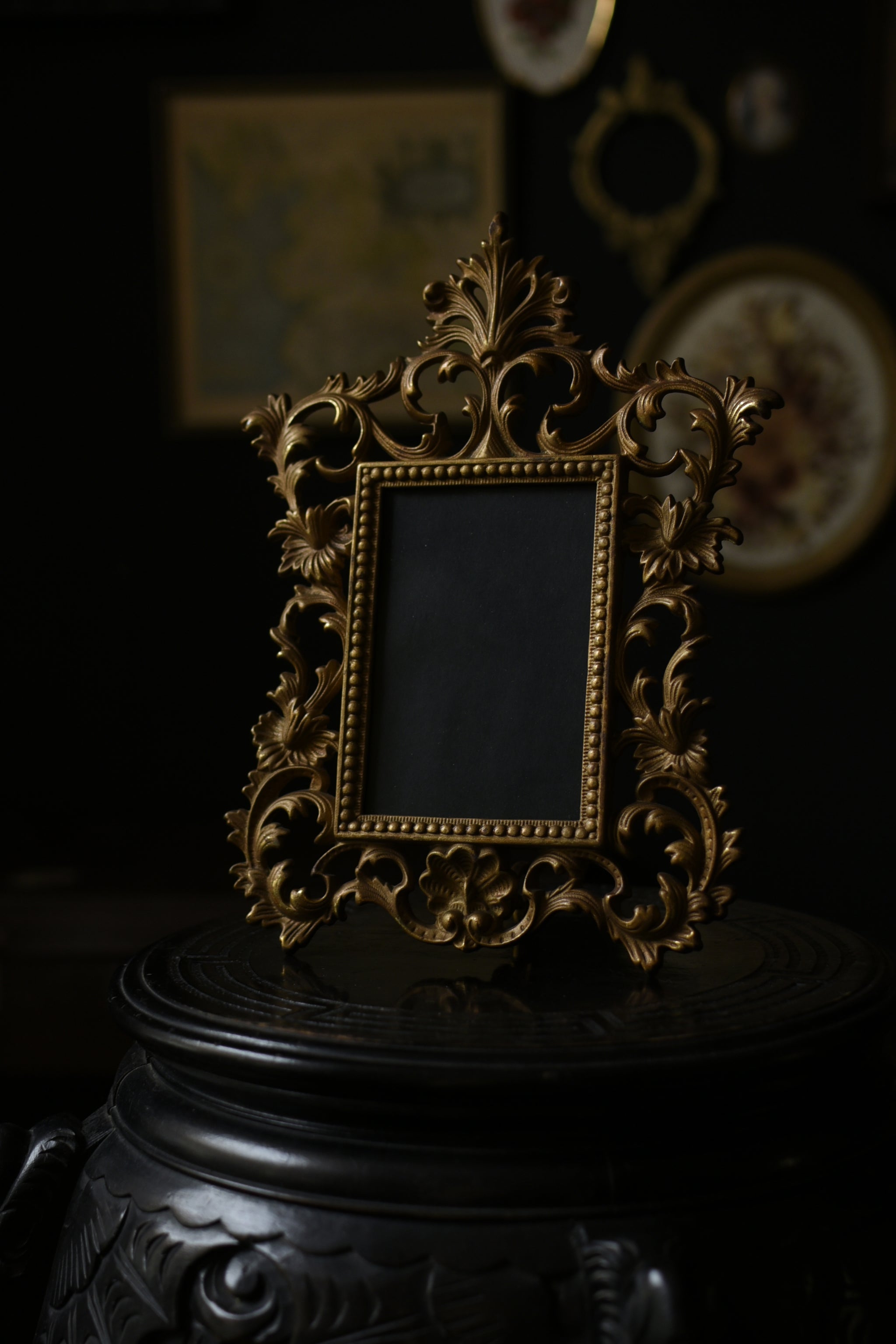 Antique Baroque Style Desk Standing Picture Frame – Old Town Magick